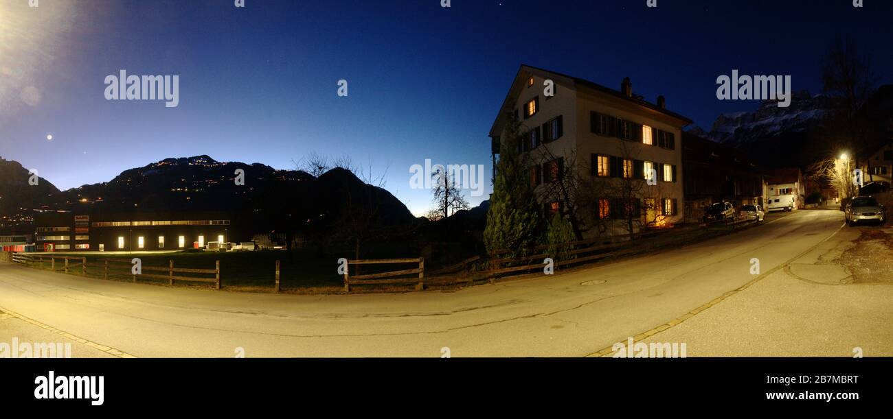 Switzerland europe village night dark hi-res stock photography and ...