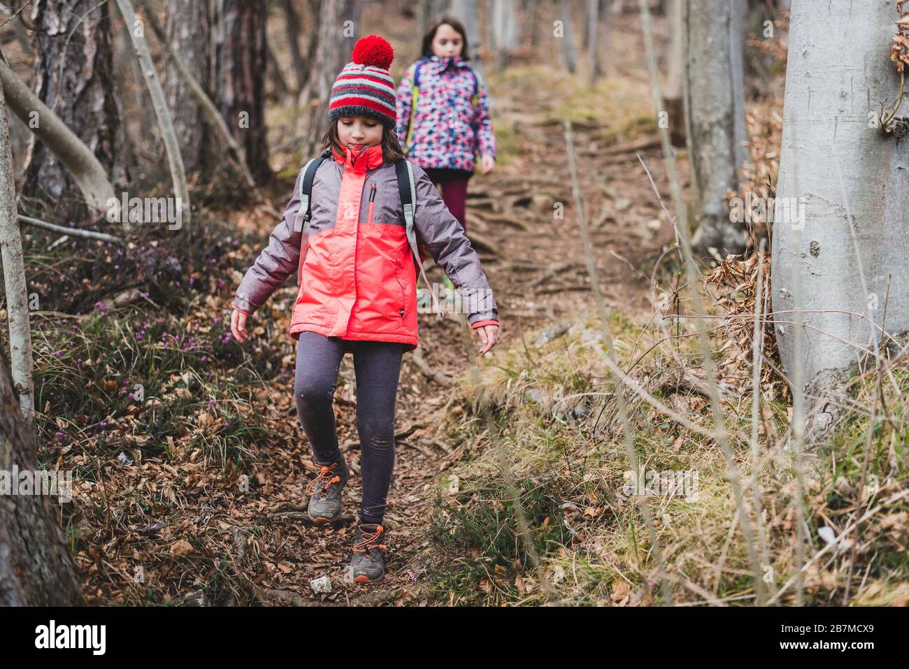 Kids on adventure fall hi-res stock photography and images - Alamy