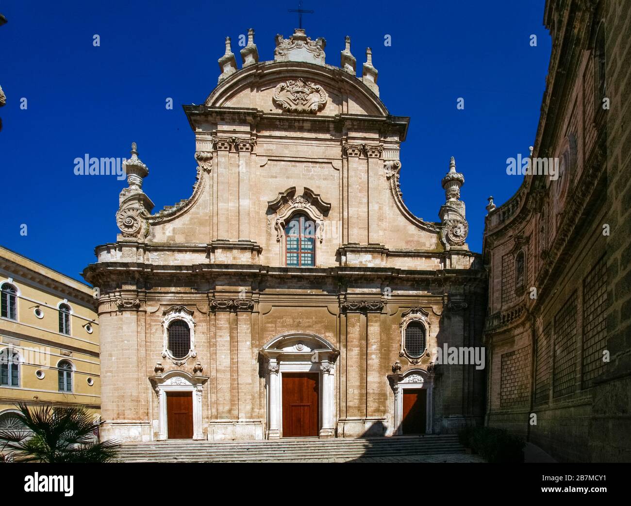 Italy Apulia Monopoli - Cathedral Santa Maria della Madia Stock Photo ...