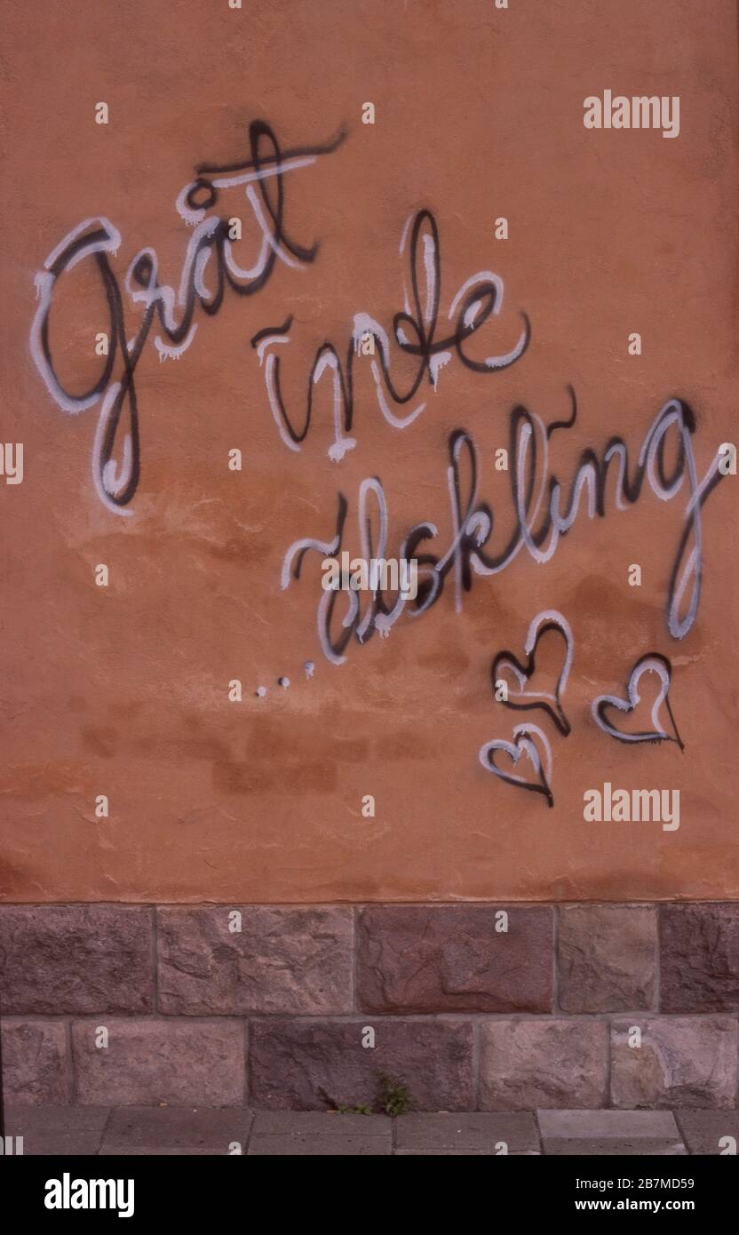 Swedish text on wall hi-res stock photography and images - Alamy