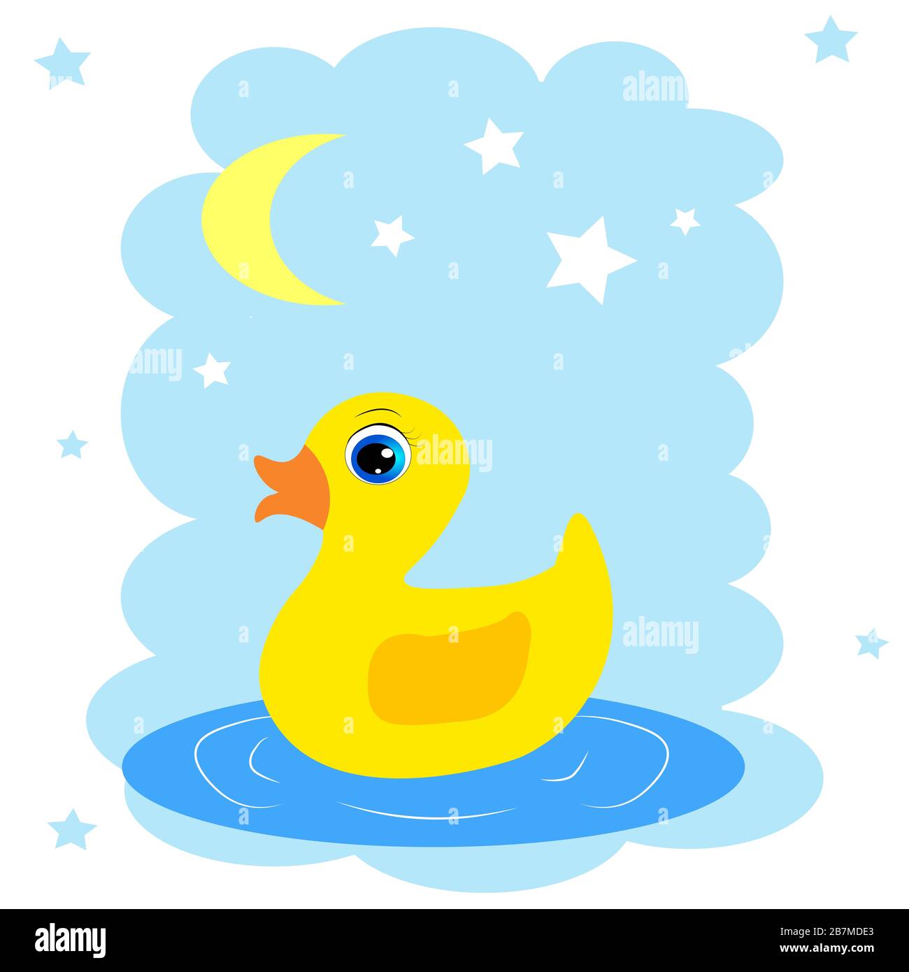 Cute duck toy icon vector hi-res stock photography and images - Alamy