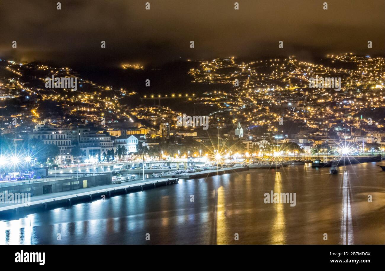 Madeira Portugal At Night