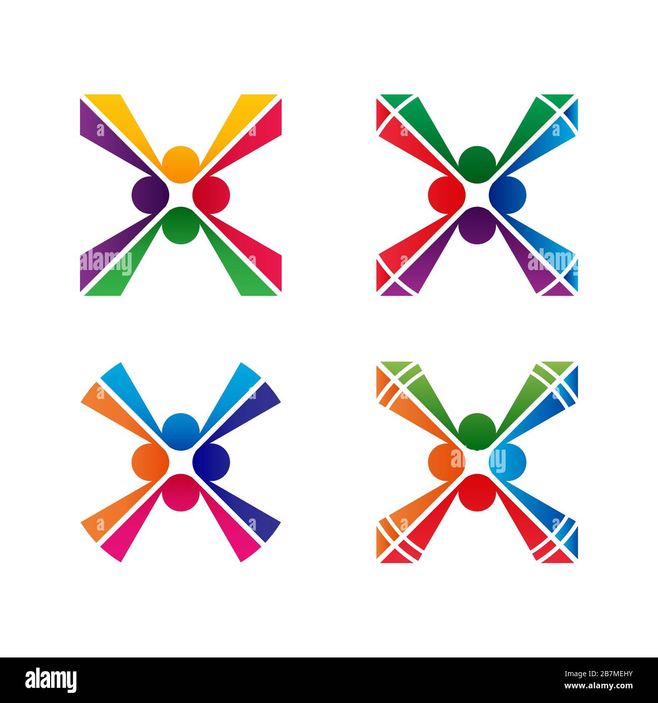 set of vector community icons. Stock vector illustration. Simple design ...