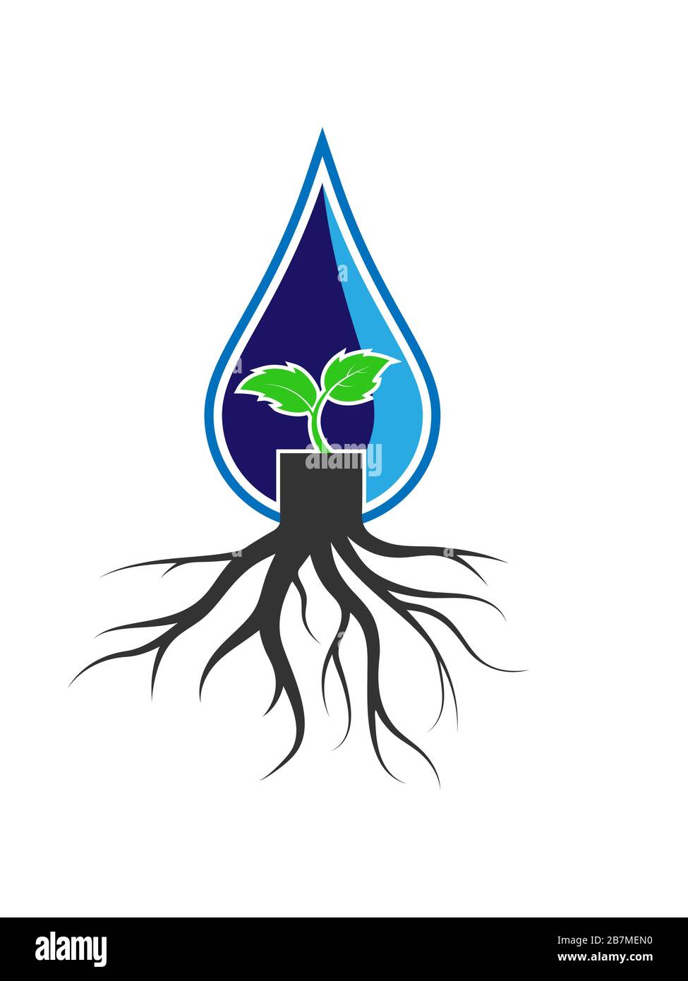 Tree root image Stock Vector Images - Alamy