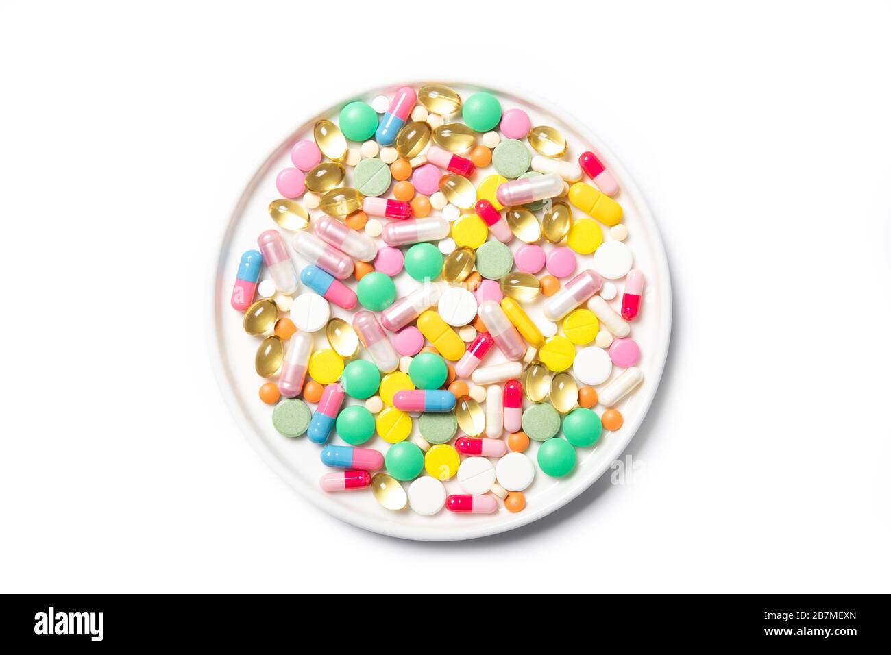 Multi colored tablets on white hi-res stock photography and images - Alamy