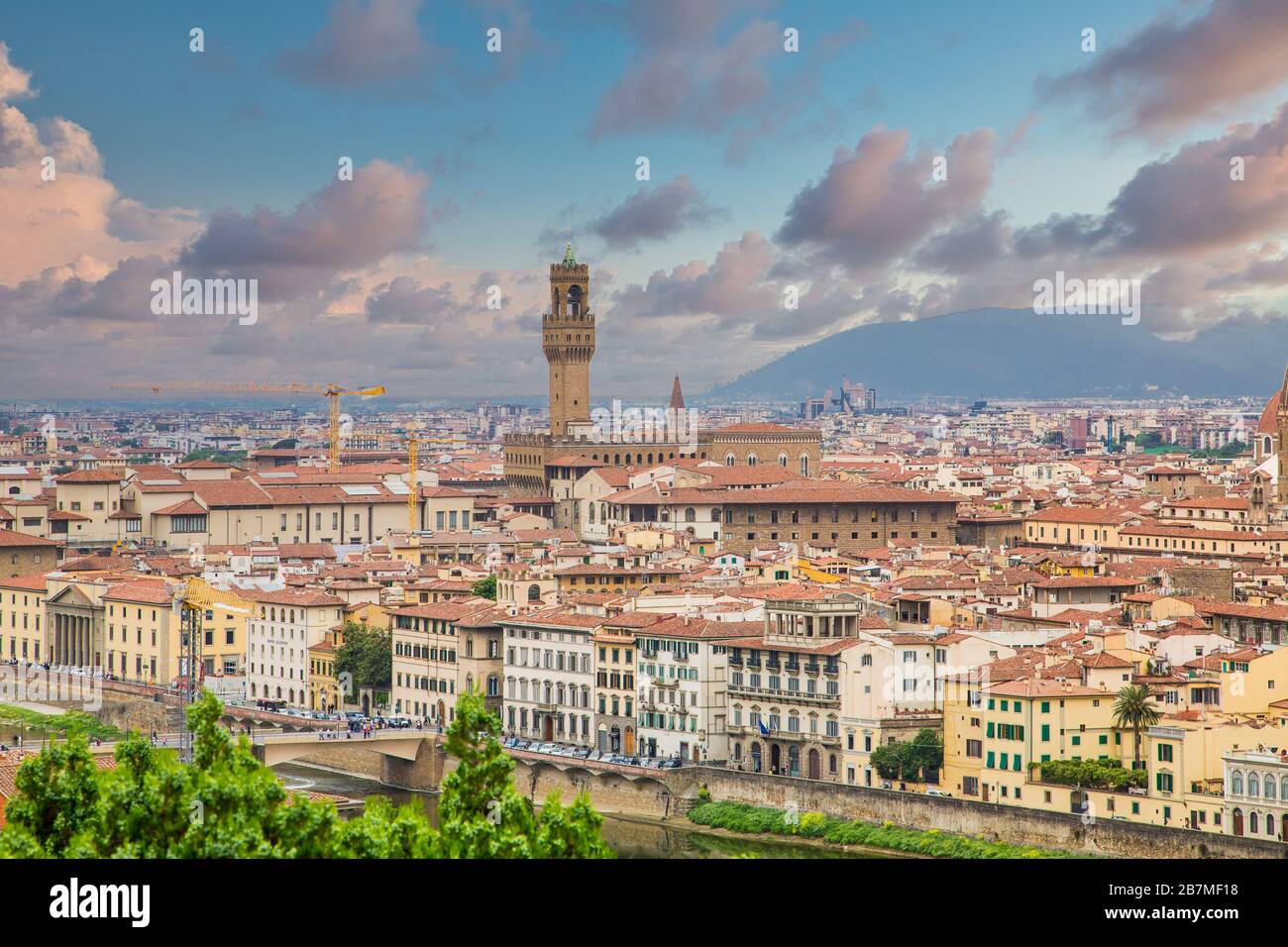 Bell Towers Over Florence Stock Photo - Alamy