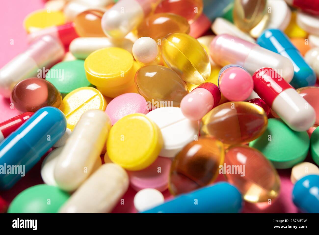 Medical concept colored pills hi-res stock photography and images - Alamy