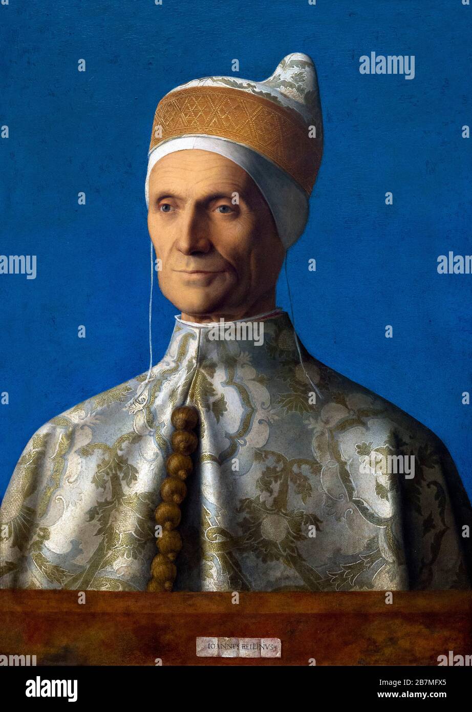 Doge Leonardo Loredan, 1501, Giovanni Bellini Stock Photo - Alamy
