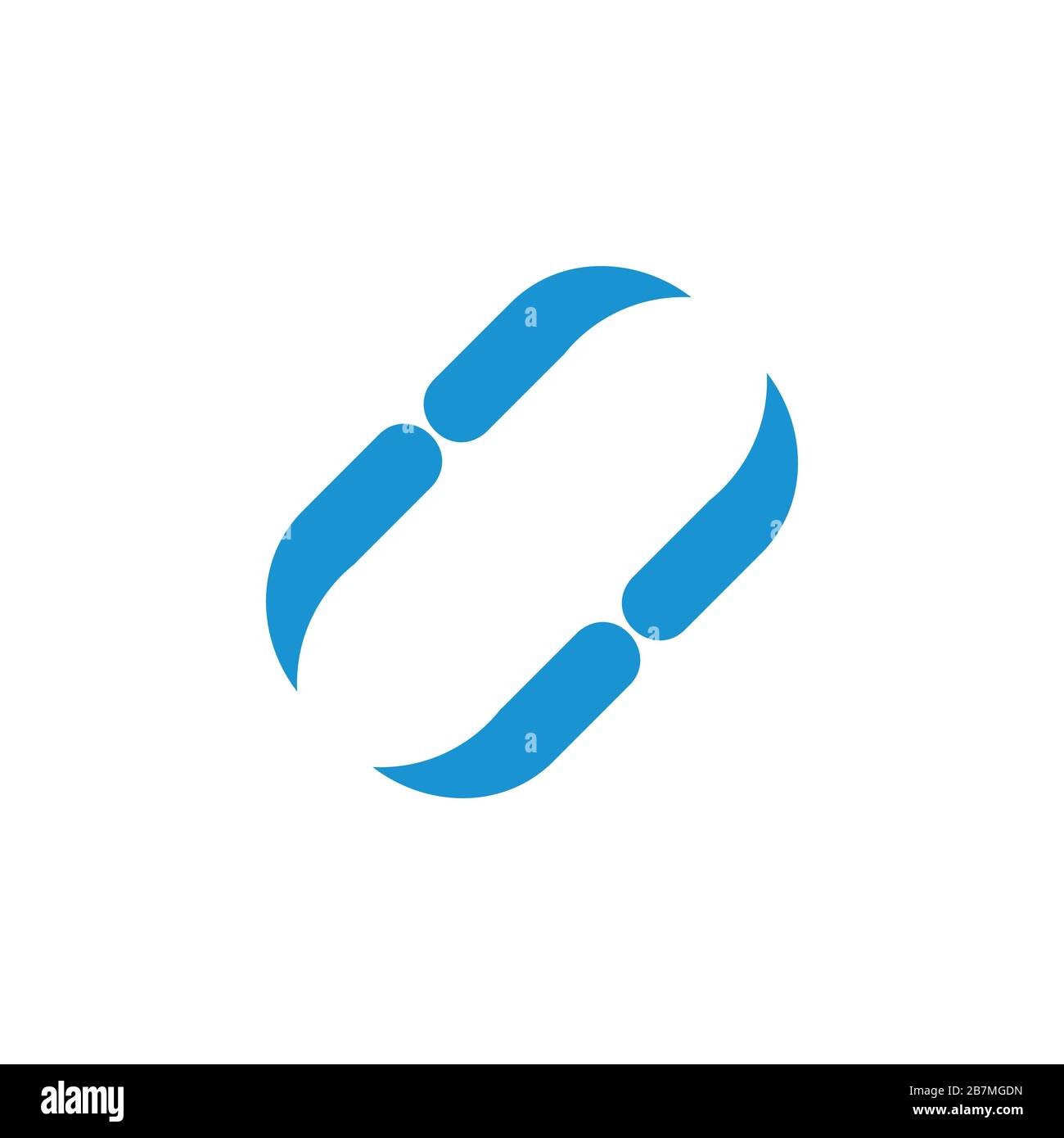 simple capsule shape curves geometric logo vector Stock Vector Image ...