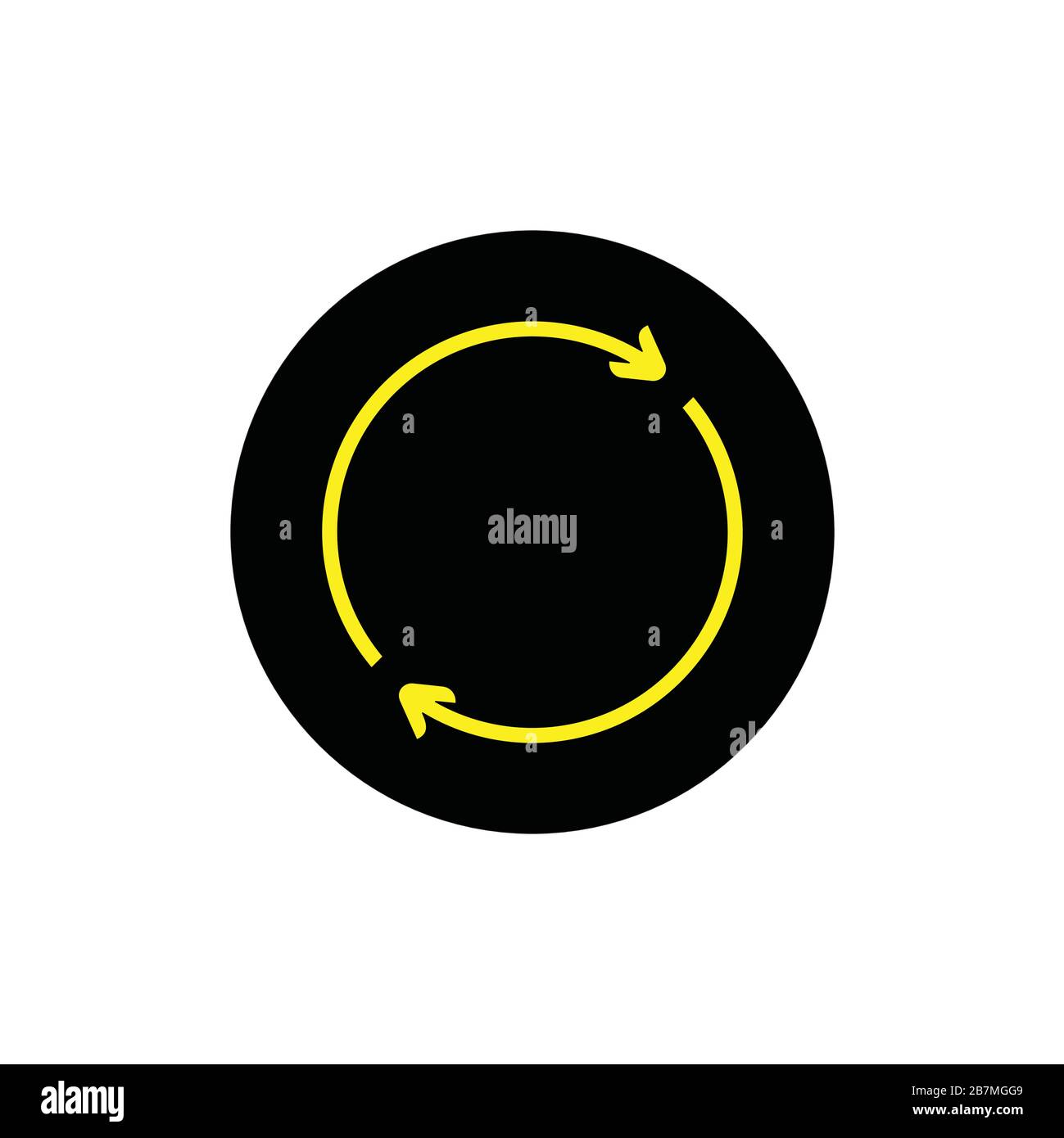 circle motion arrows negative space symbol logo vector Stock Vector ...