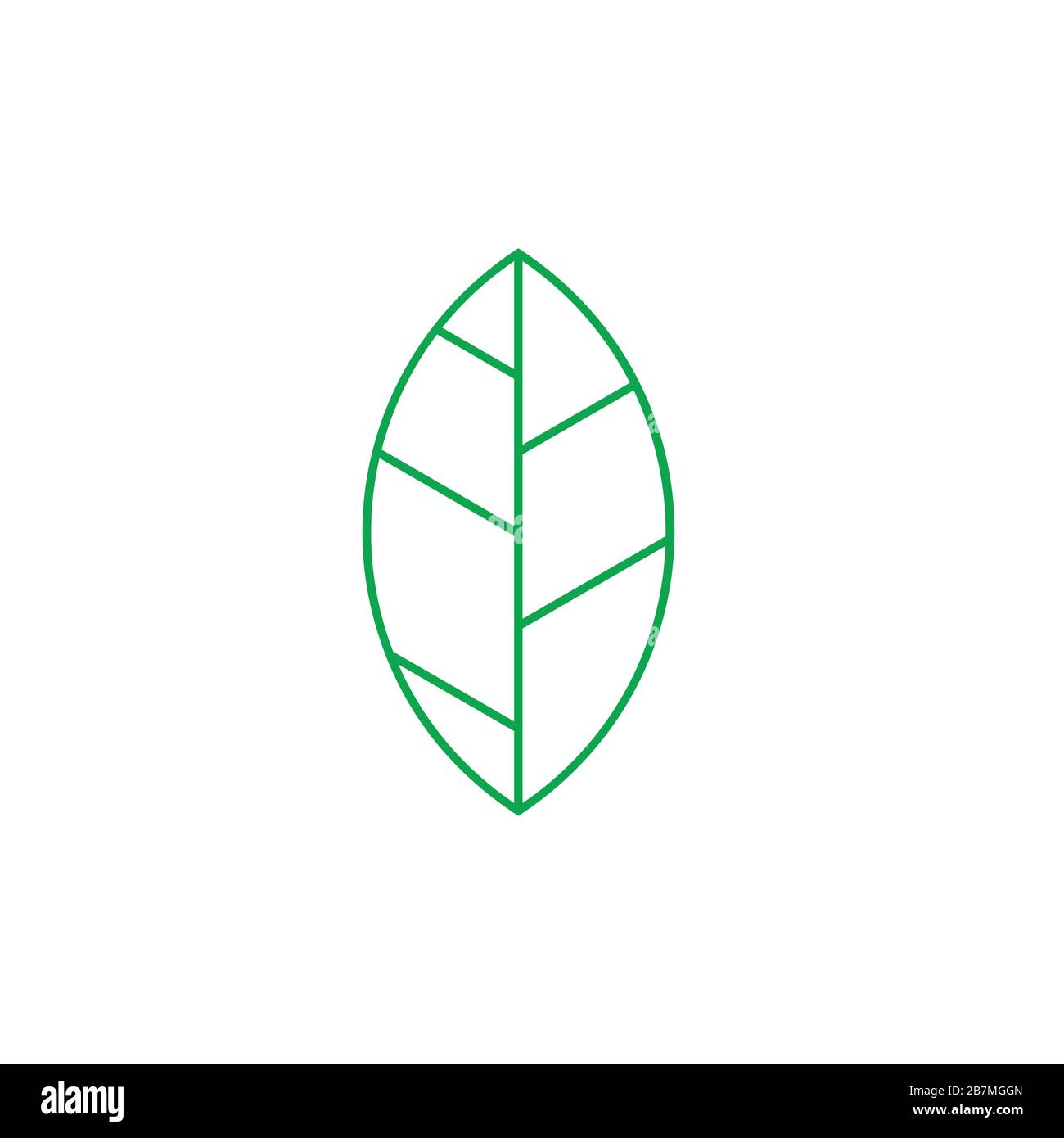 simple leaf thin line vector Stock Vector Image & Art - Alamy