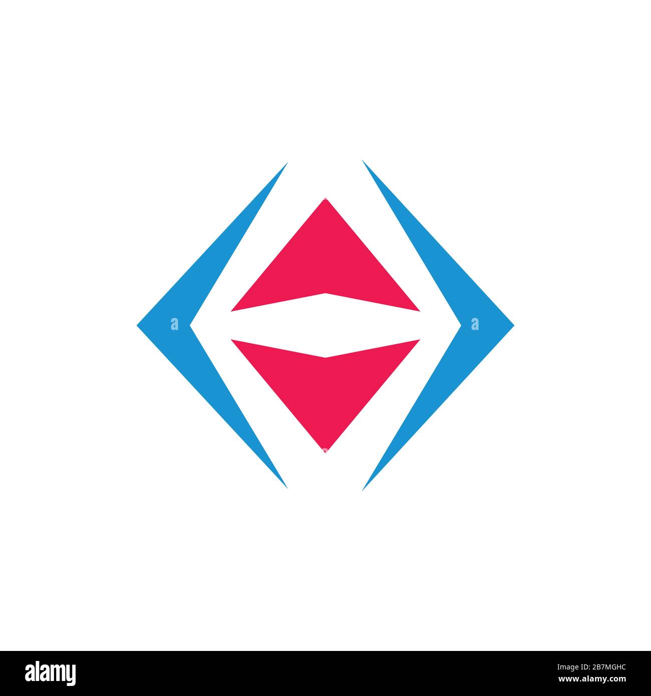 arrow geometric polygonal triangles logo vector Stock Vector Image ...