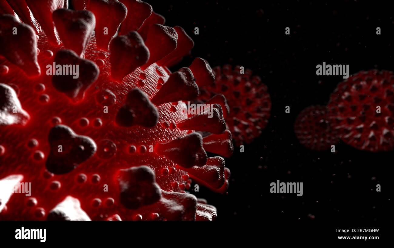 Futuristic medical graph of user interface FUI HUD of Coronavirus ...