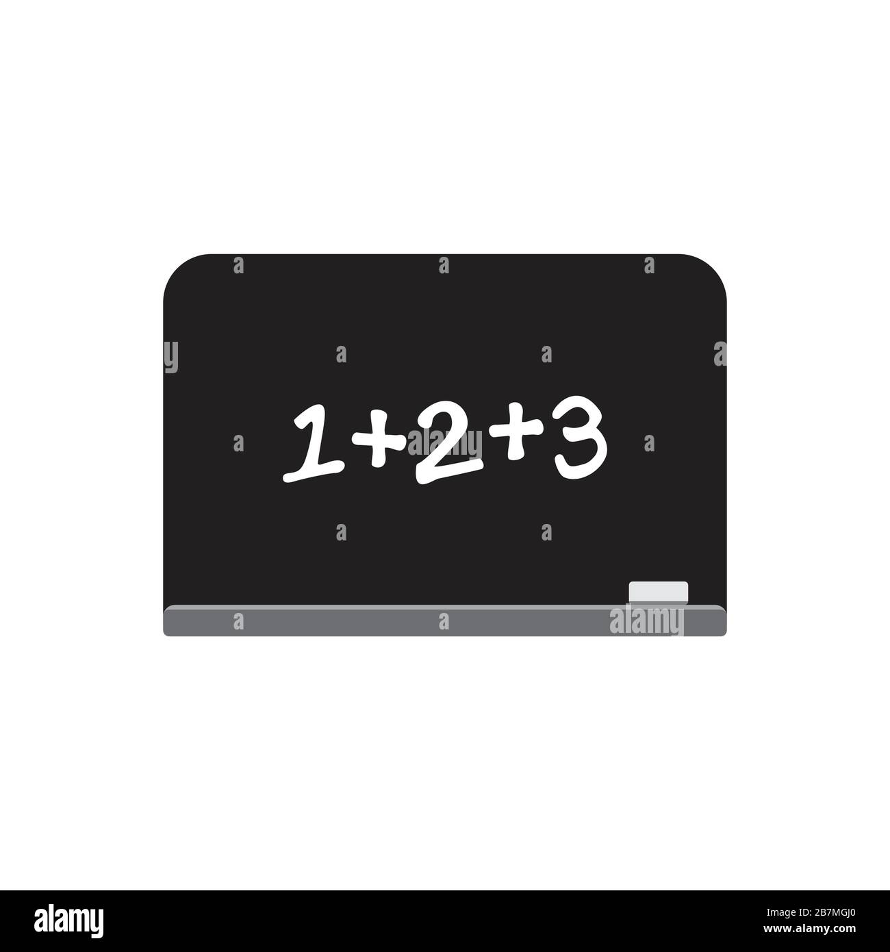 black board simple math symbol education vector Stock Vector Image ...