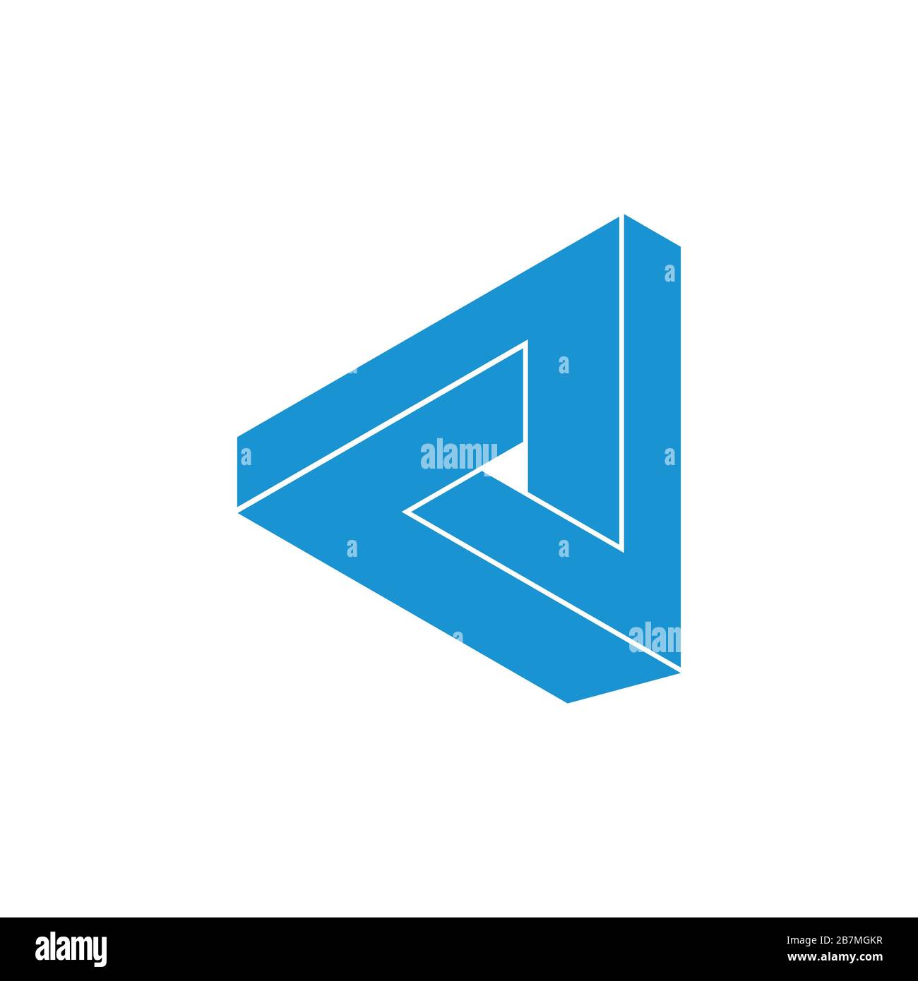 3d triangle geometric infinity logo vector Stock Vector Image & Art - Alamy