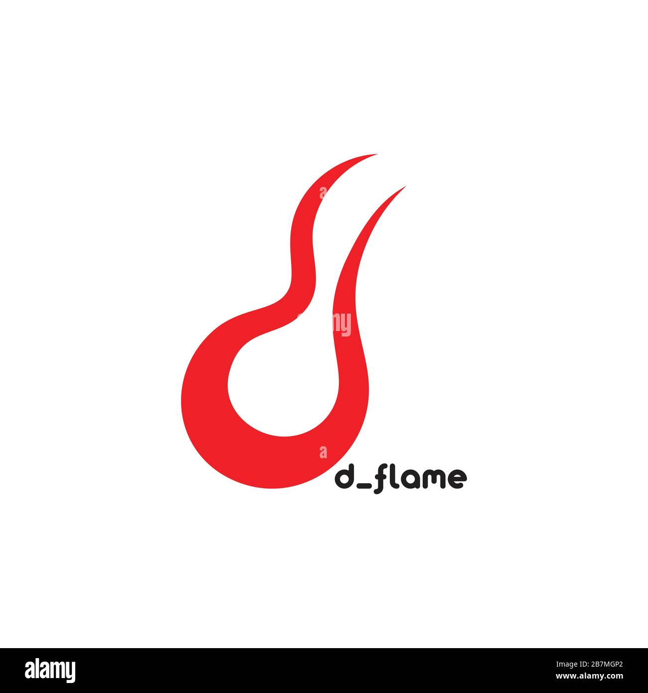 letter d flame design logo vector Stock Vector Image & Art - Alamy