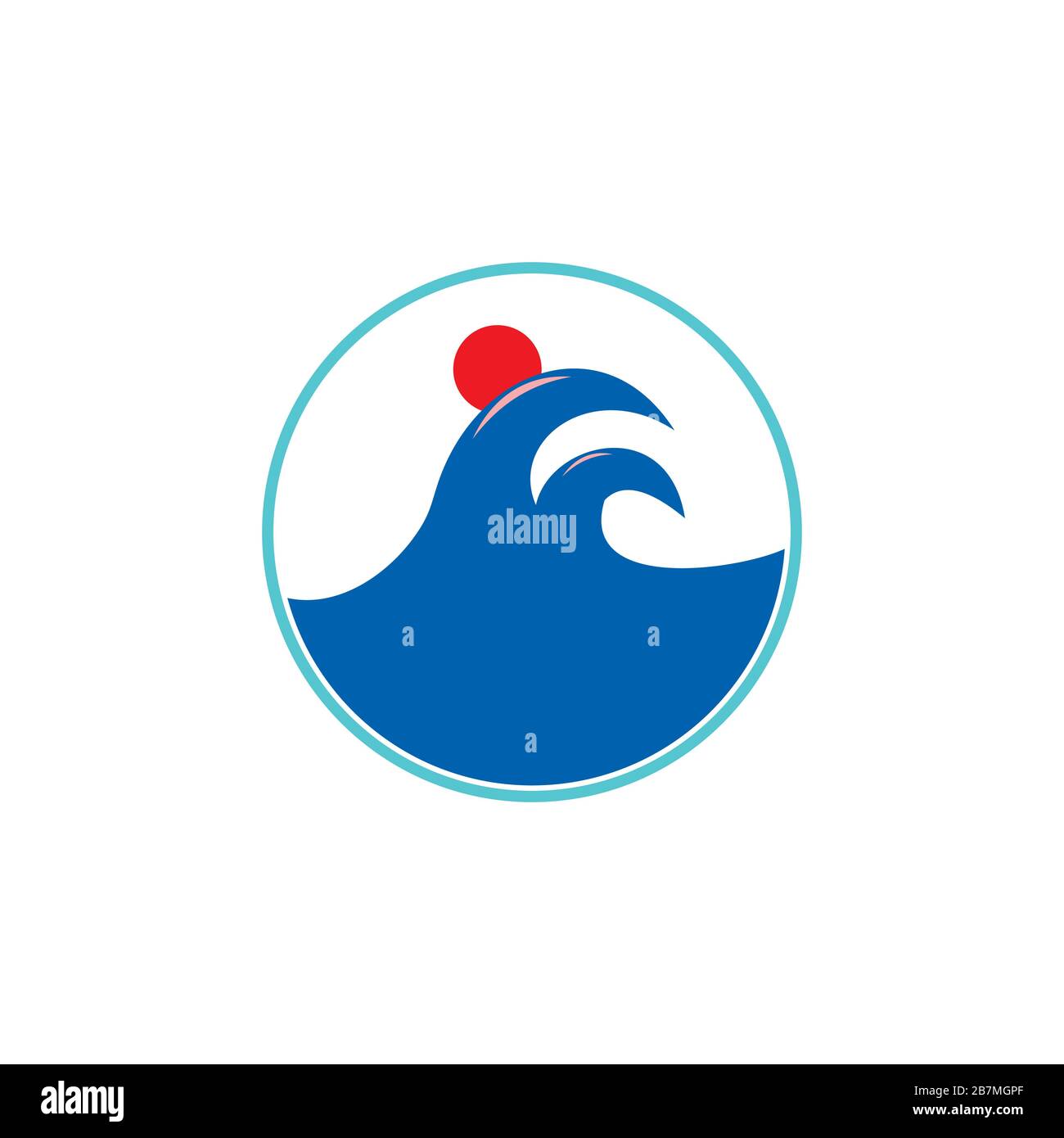 sun waves symbol logo vector Stock Vector Image & Art - Alamy