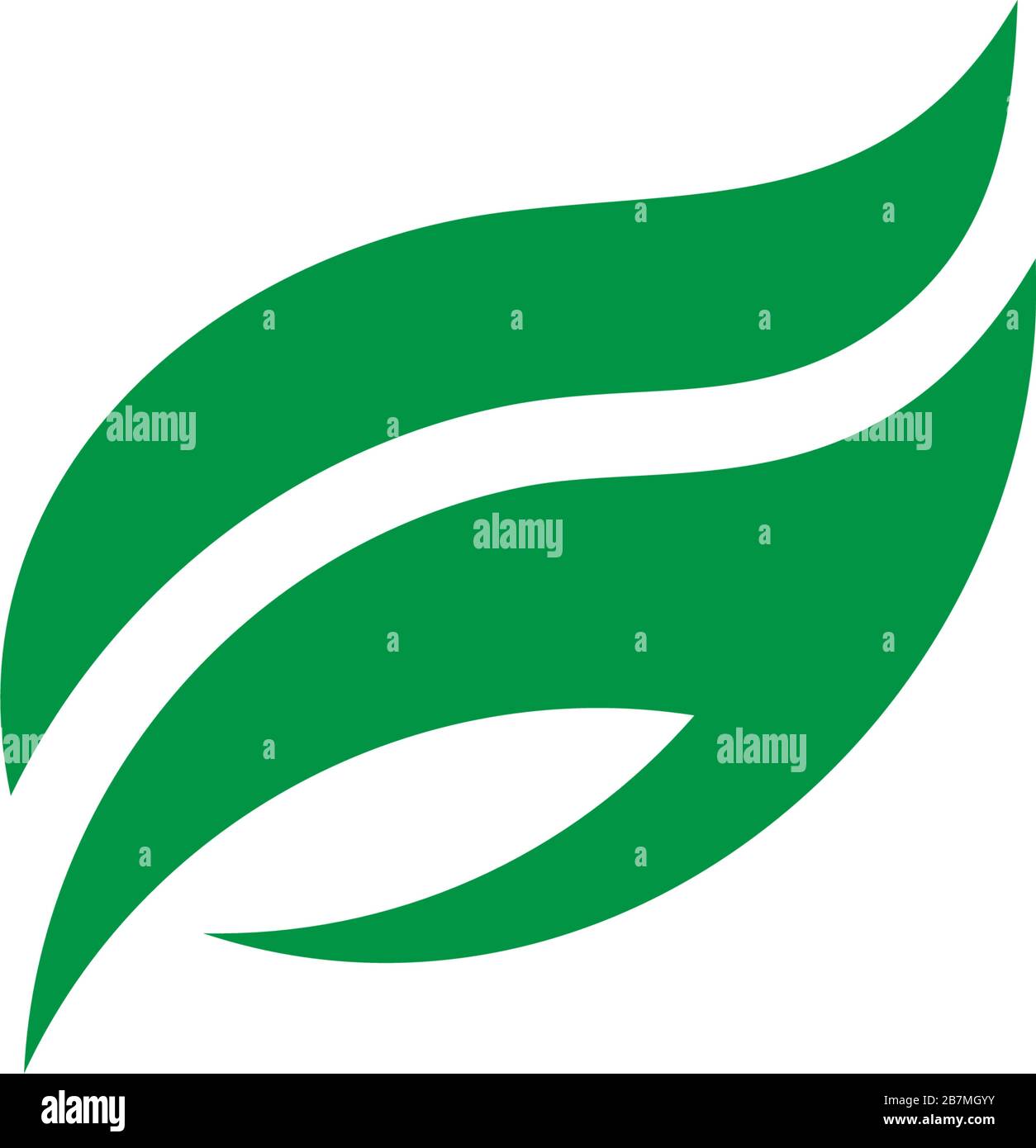 simple letter g curves geometric green leaf motion logo vector Stock ...