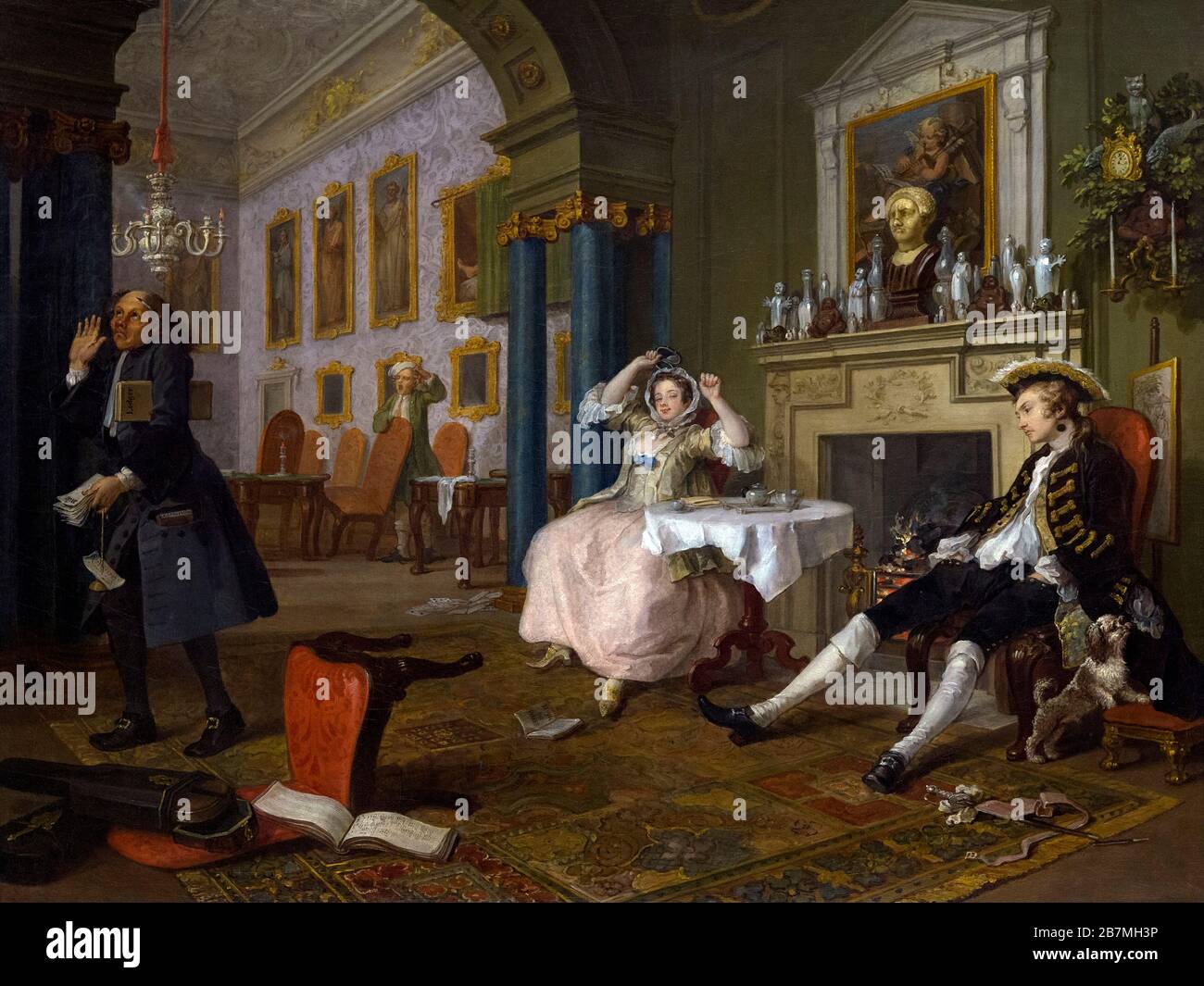 Marriage a la mode by hogarth hi-res stock photography and images - Alamy