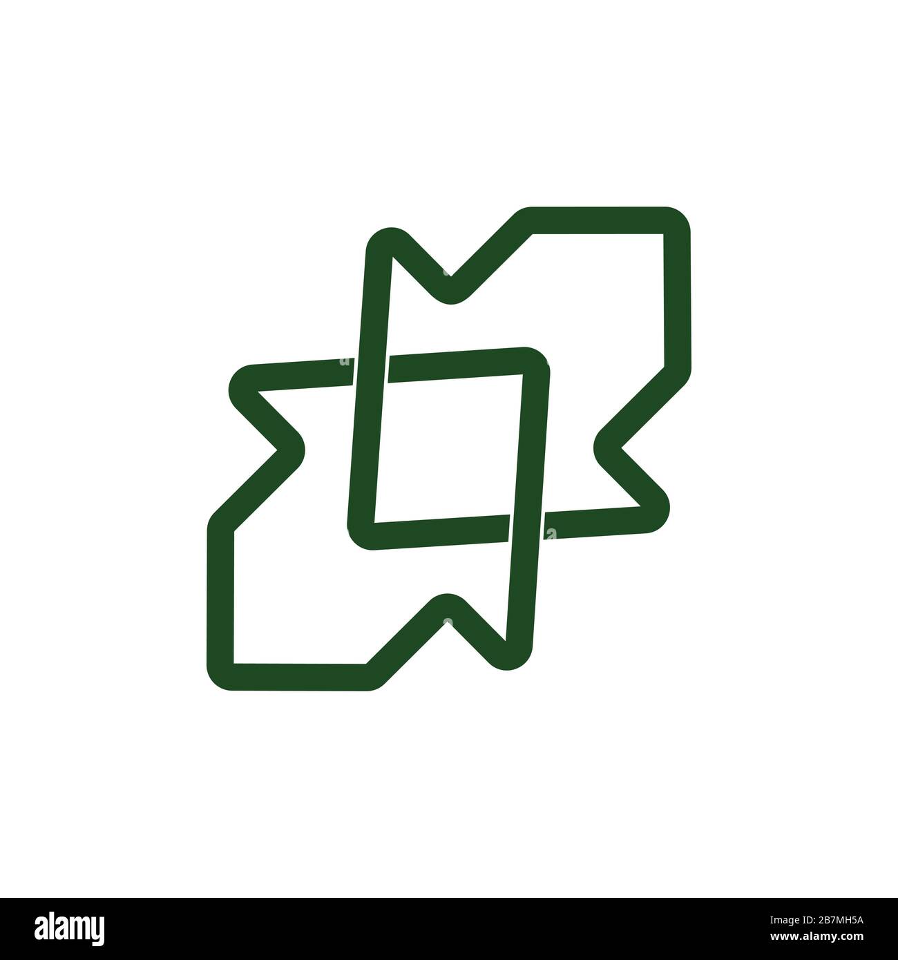 linked geometric arrow logo vector Stock Vector Image & Art - Alamy