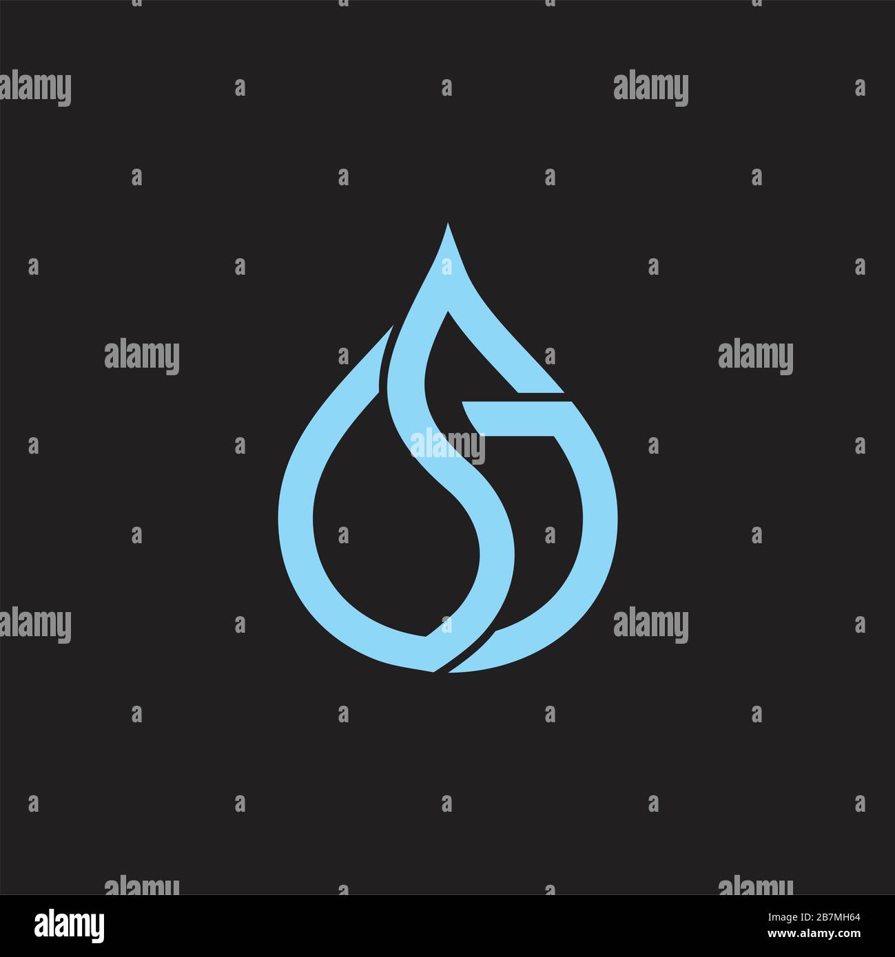 Water engineering logo design hi-res stock photography and images - Alamy