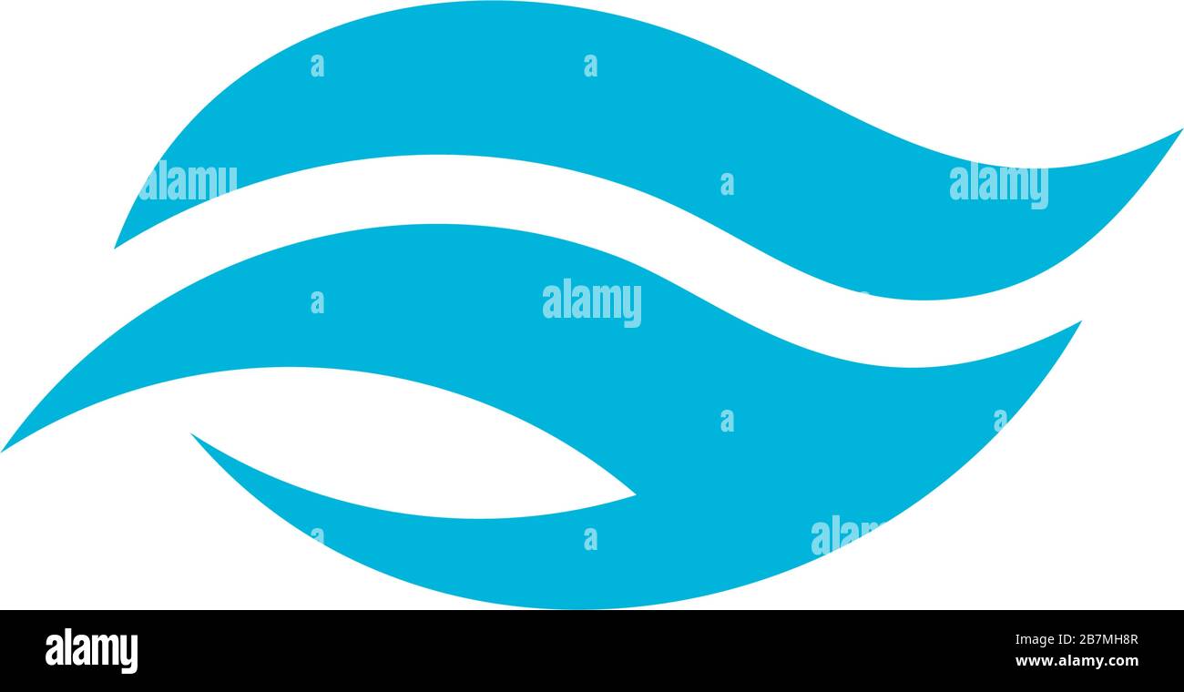 abstract letter g curves blue wave geometric logo vector Stock Vector ...