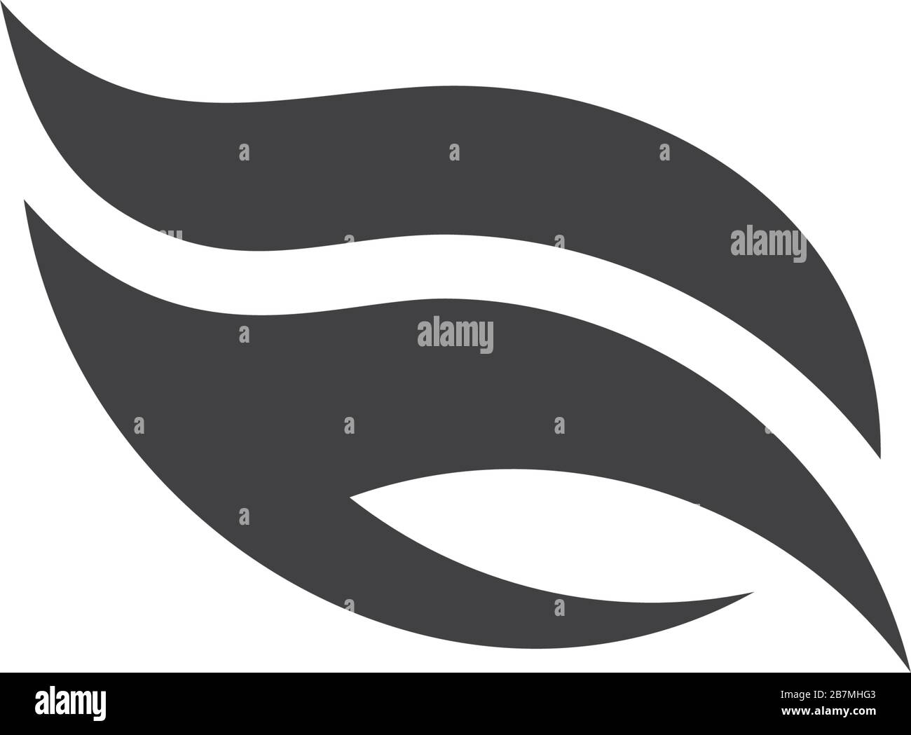 simple curves wavy shape symbol logo vector Stock Vector Image & Art ...