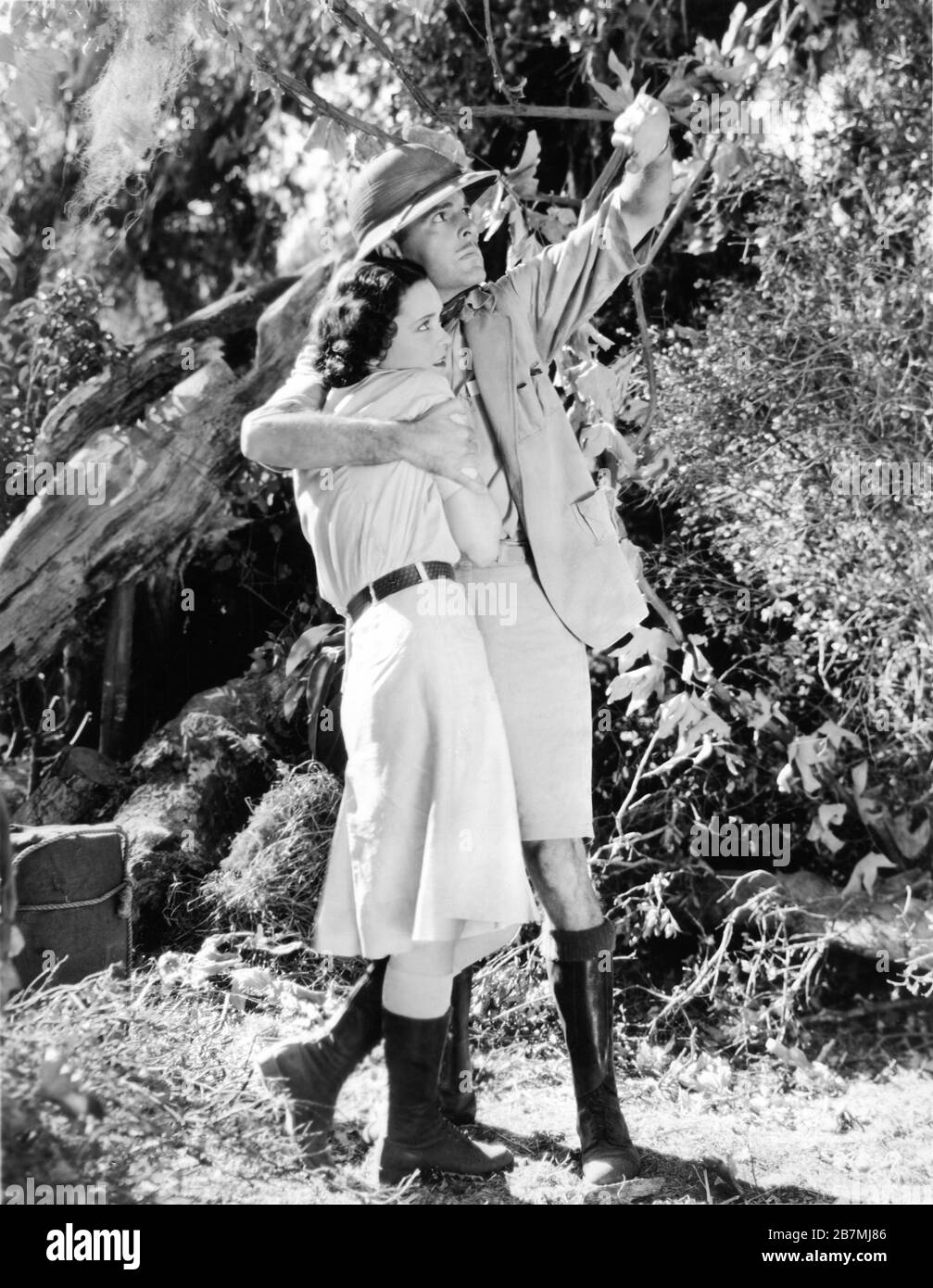 MAUREEN O'SULLIVAN as Jane Parker and NEIL HAMILTON as Harry Holt in ...