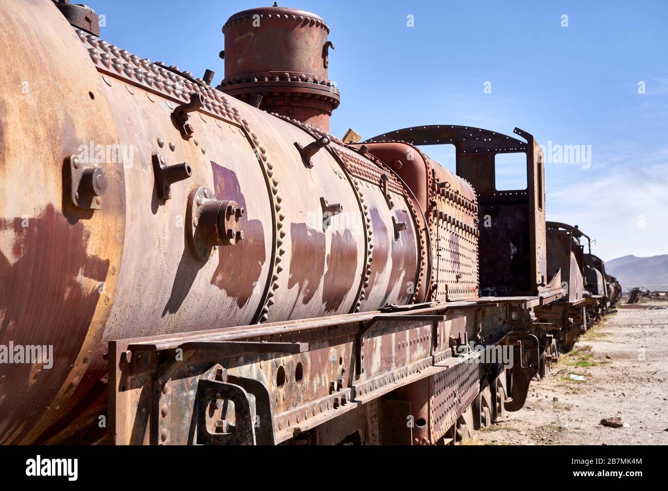 Train graveyard at Uyuni in Bolivia Stock Photo - Alamy
