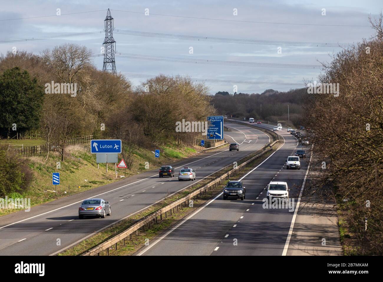 A1 motorway north sign hi-res stock photography and images - Alamy