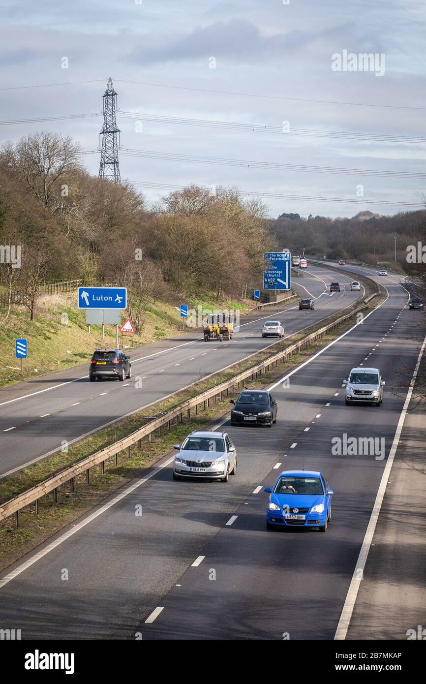 A1 motorway north sign hi-res stock photography and images - Alamy