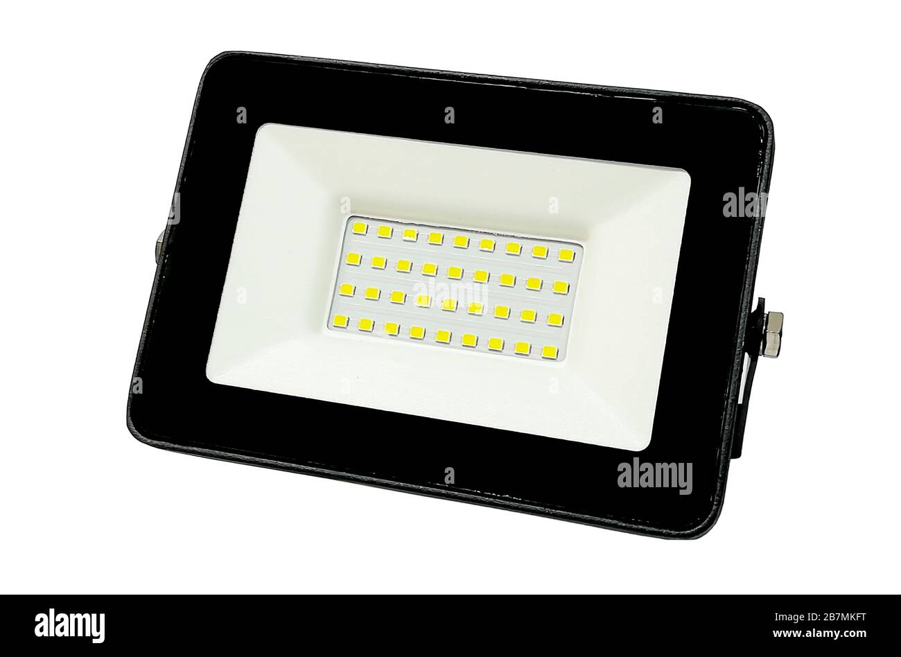 LED spotlight isolated on white background Stock Photo - Alamy