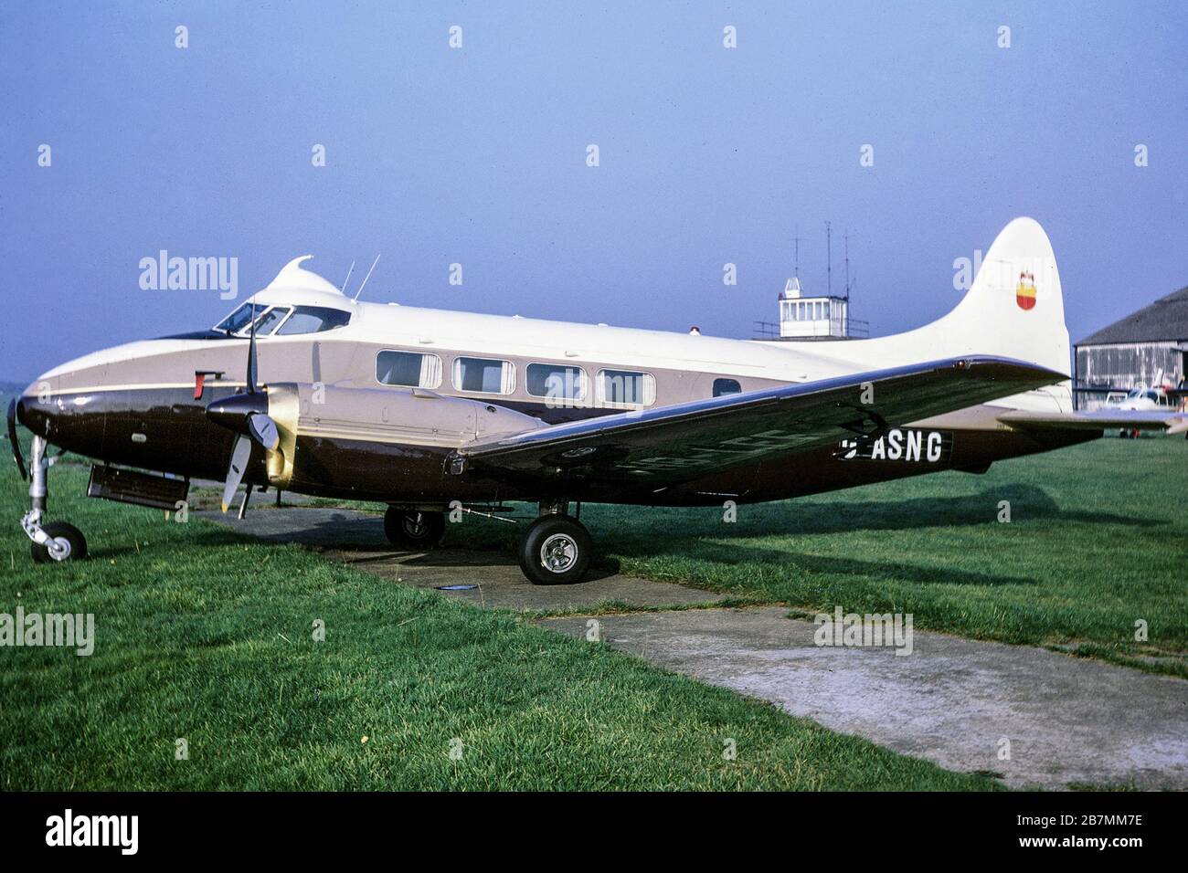 A DE HAVILLAND DH.104 DOVE 6 at Sywell Aerodrome in 1969 Stock Photo ...