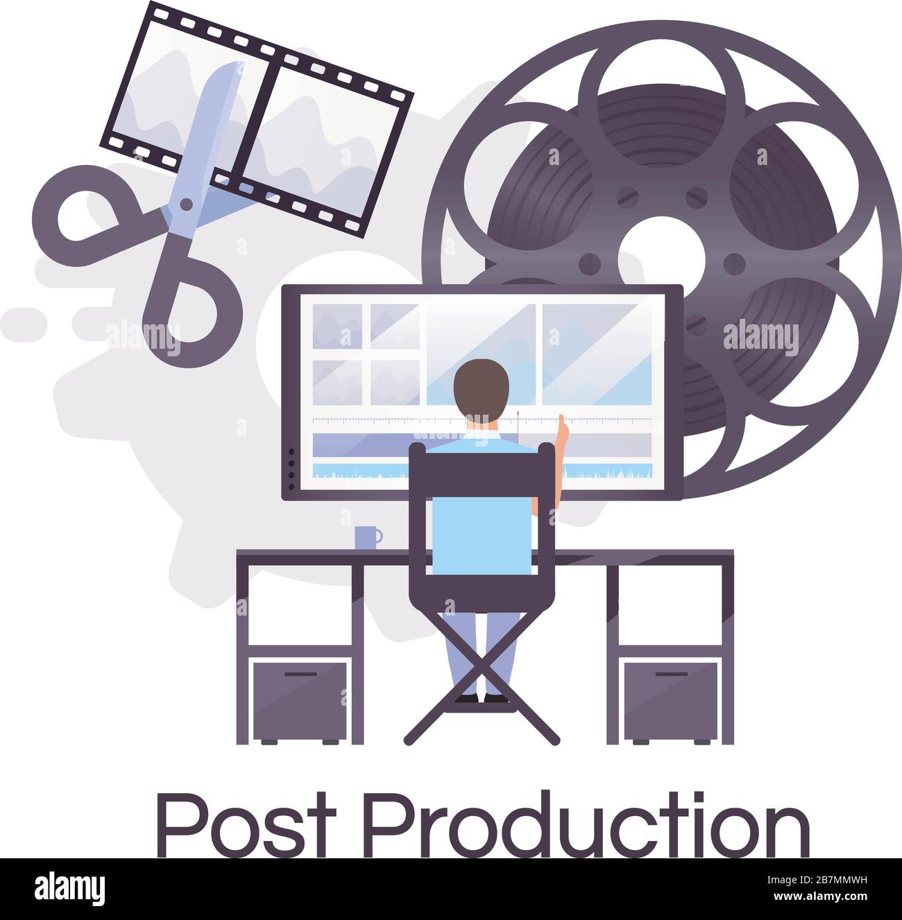 Tv production edit Stock Vector Images - Alamy