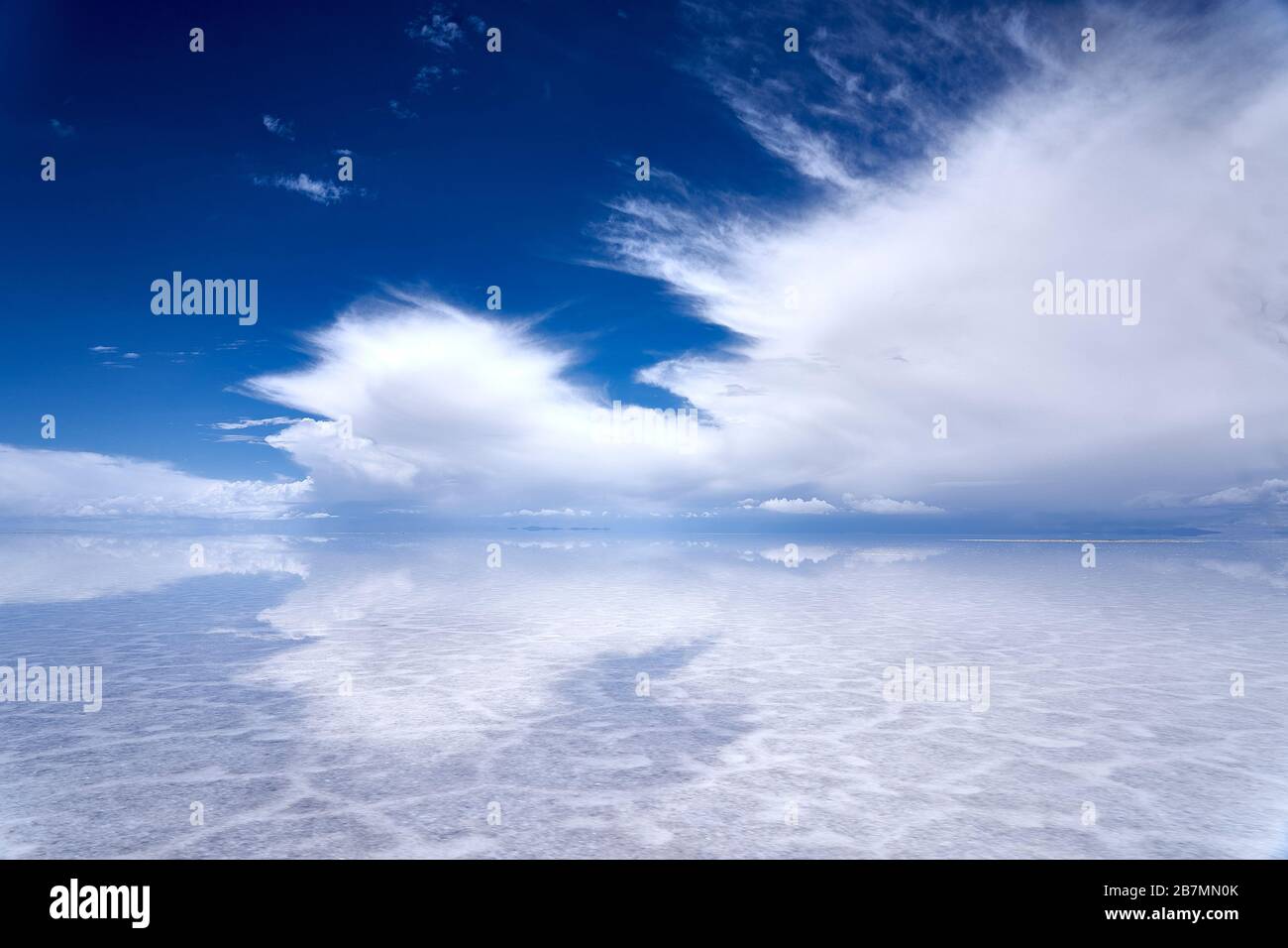 Spectacular clouds at Salt Flats of Salar de Uyuni Bolivia Stock Photo ...