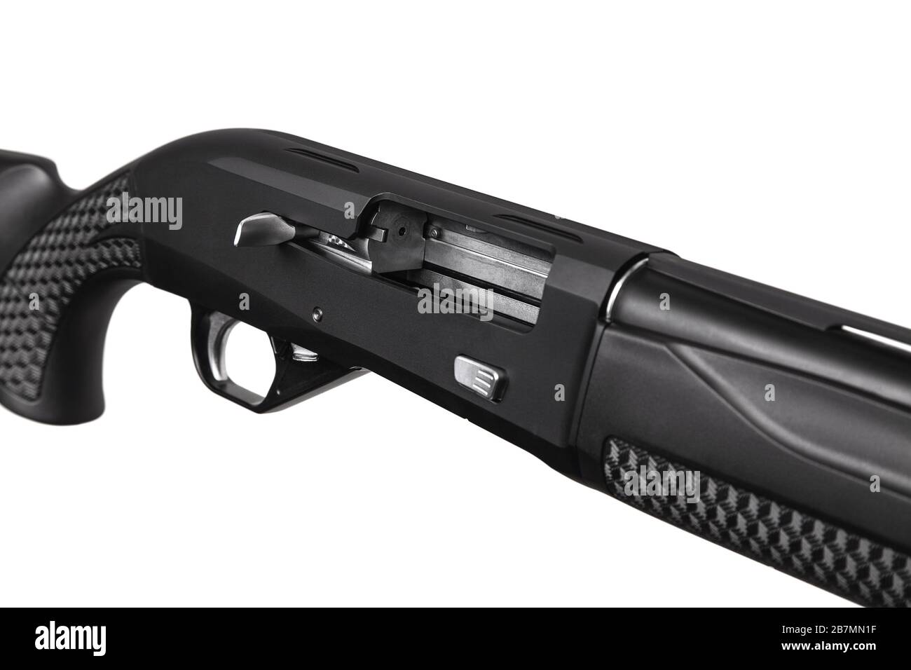 modern semi-automatic hunting rifle isolated on white background ...