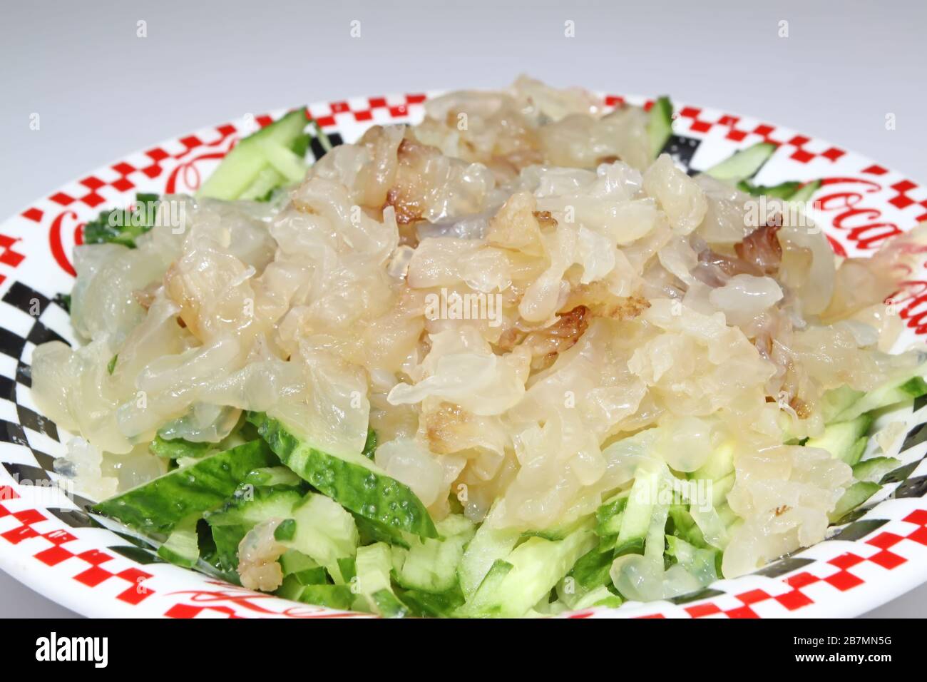 cucumber jellyfish wire, a chinese-style salad Stock Photo - Alamy