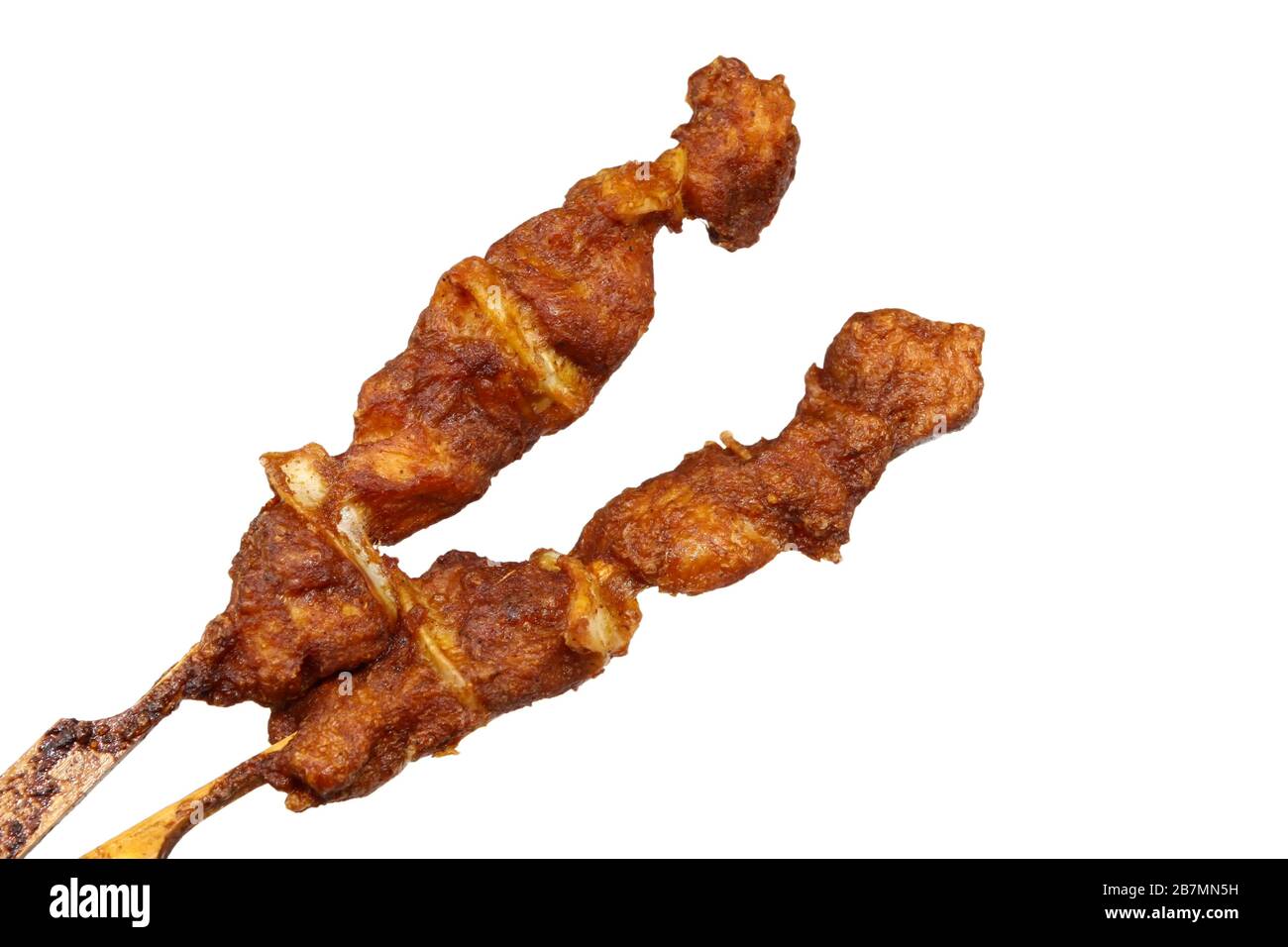 roast meat in white background Stock Photo - Alamy