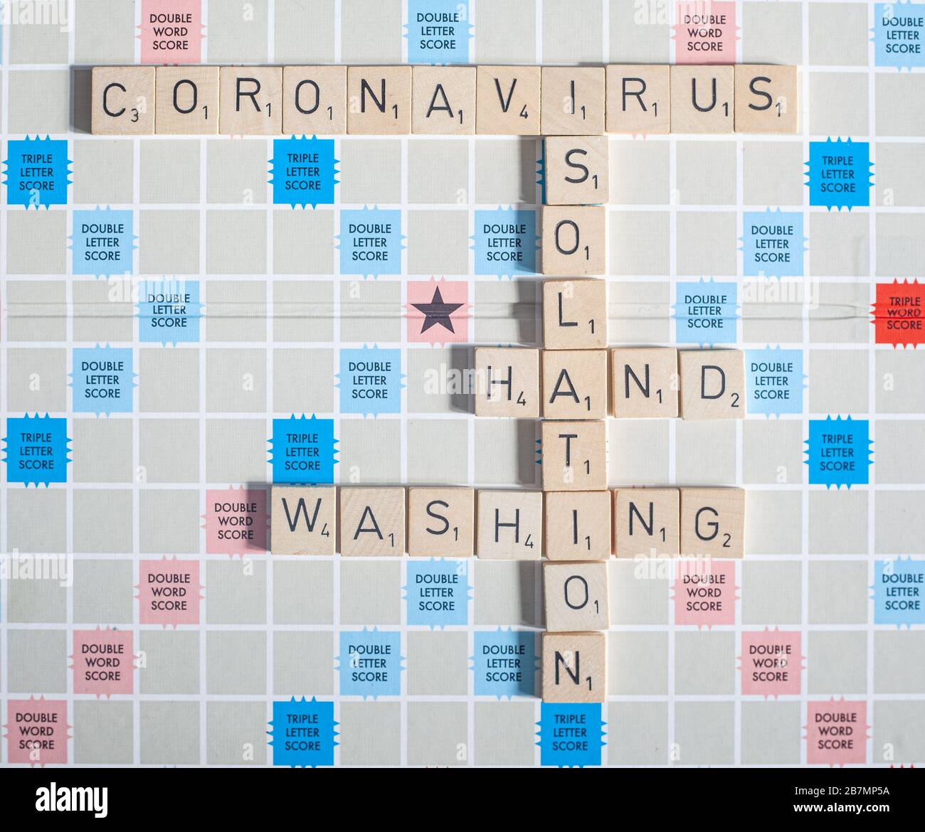 Coronavirus Scrabble Letters Stock Photo - Alamy