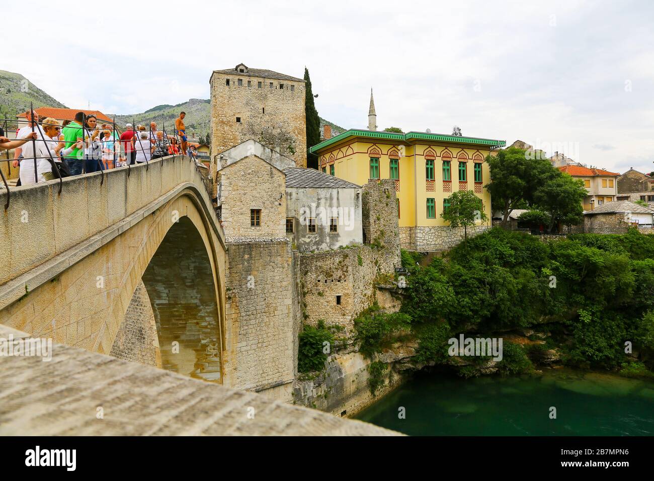 Stari Most or Old Bridge, also known as Mostar Bridge, is a rebuilt ...
