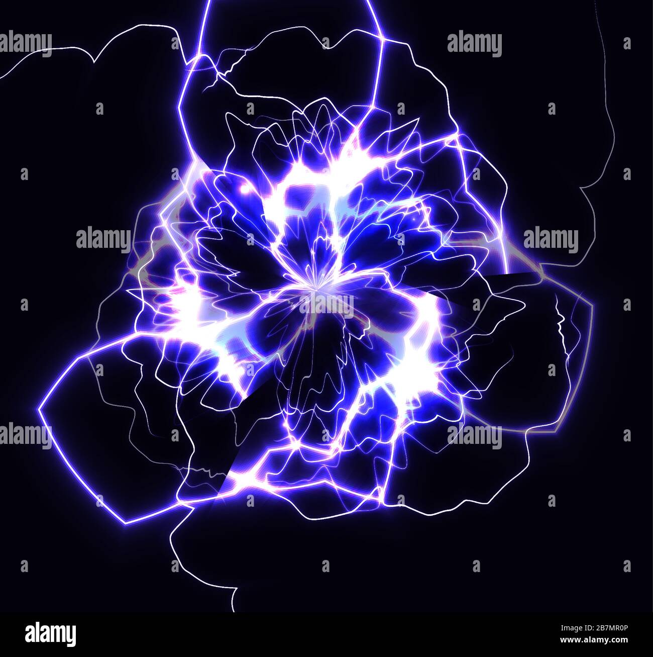 Fractal lightning Stock Vector Images - Alamy