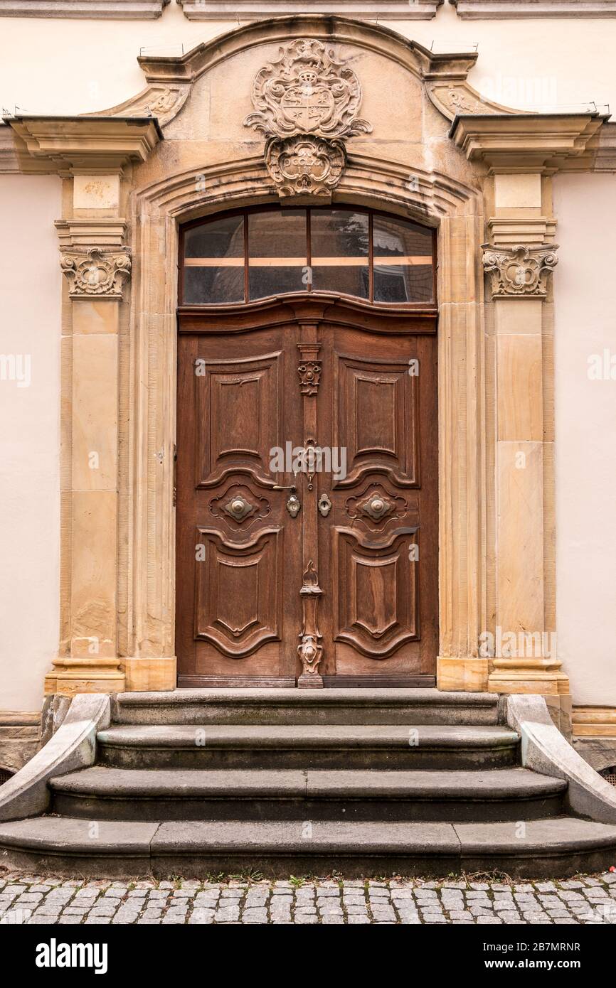 Old wooden door of an old historical building Stock Photo - Alamy