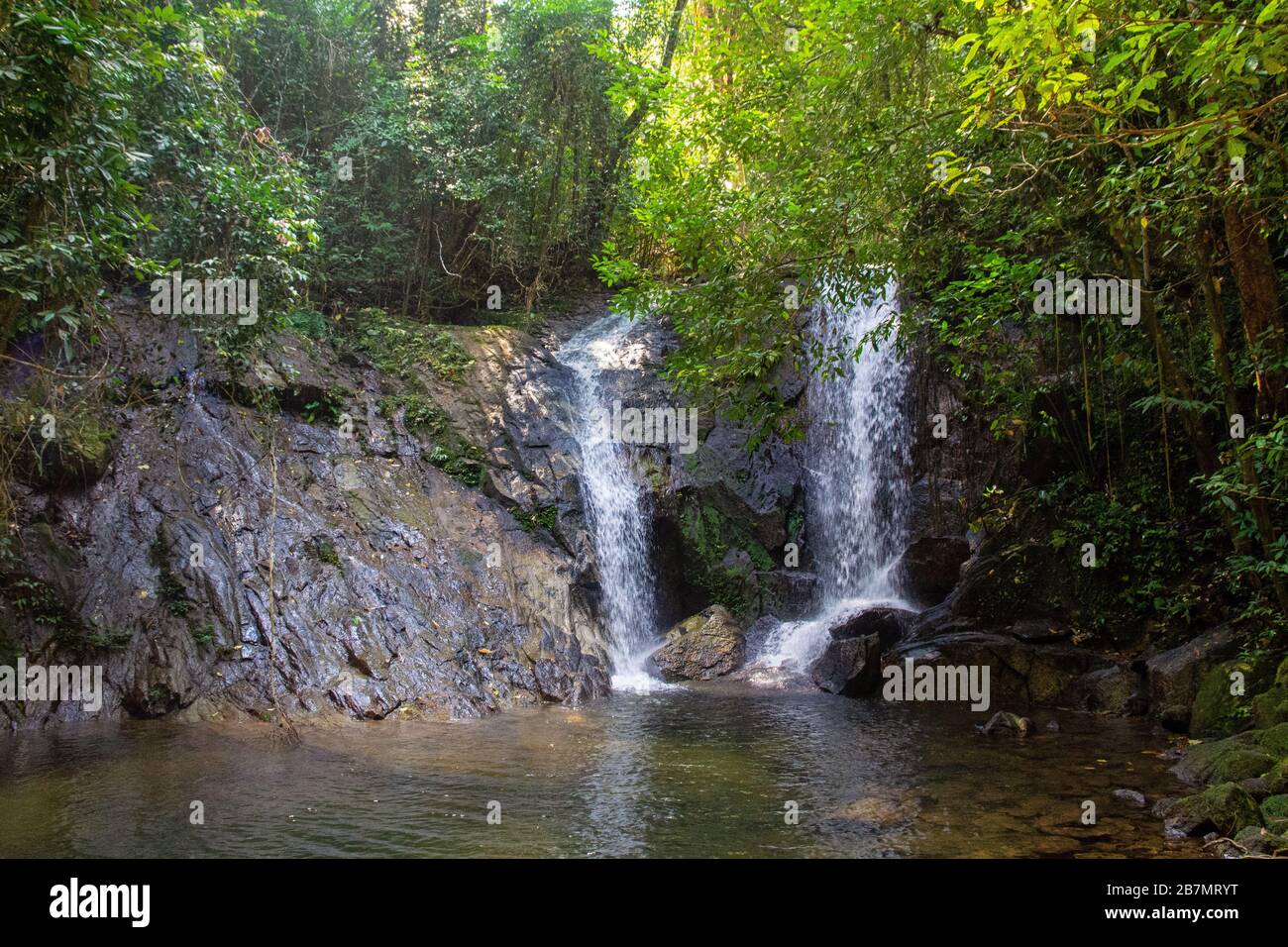 The Chong Fa Waterfall clay in Khao Lak in Thailand Stock Photo - Alamy