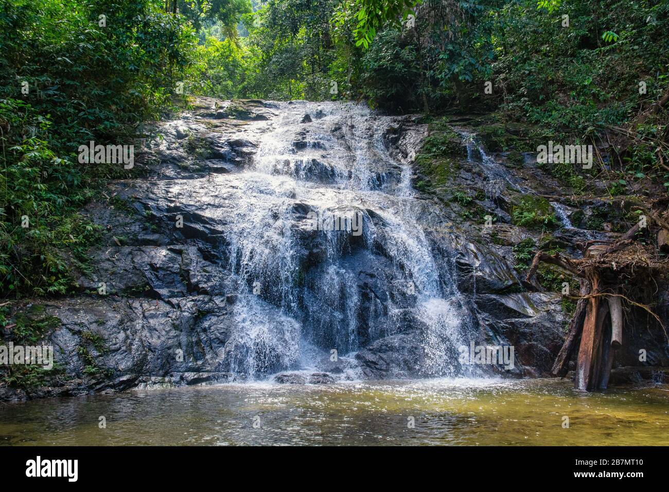 The Chong Fa Waterfall clay in Khao Lak in Thailand Stock Photo - Alamy