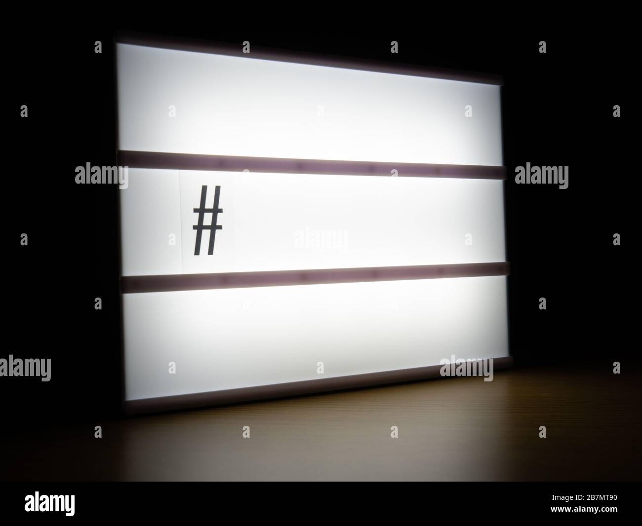 Hashtag sign board hi-res stock photography and images - Alamy