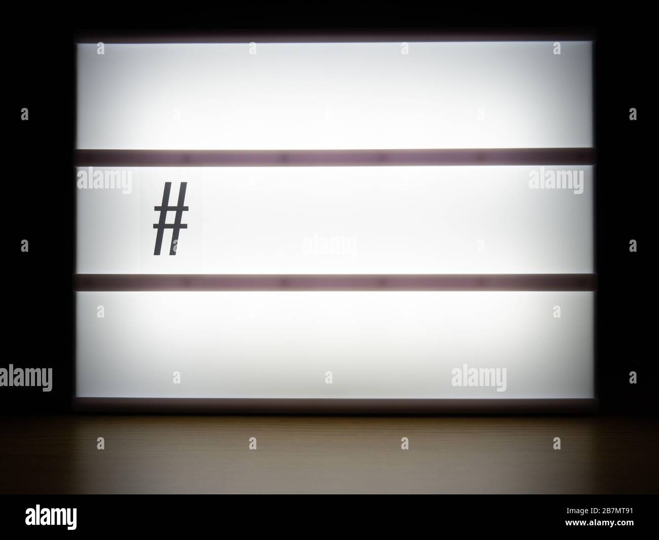 Hashtag sign board hi-res stock photography and images - Alamy