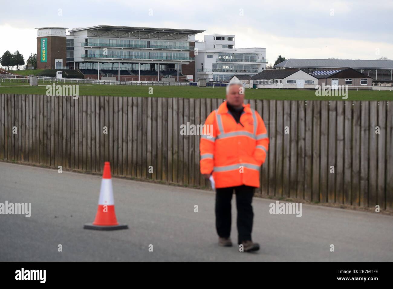 An attendant in the car park at Wetherby Racecourse set to be held ...