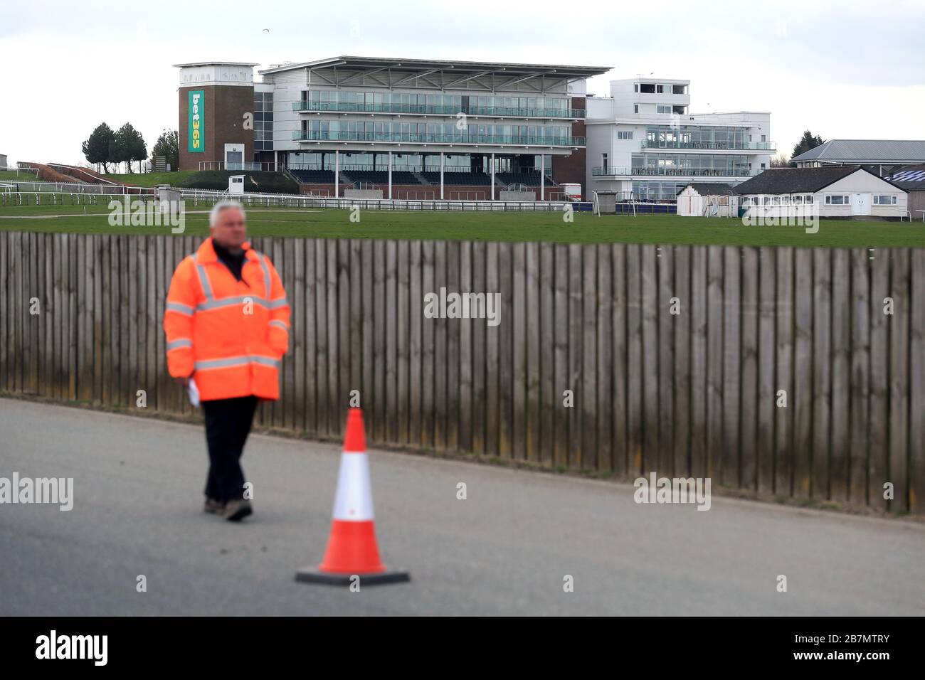 An attendant in the car park at Wetherby Racecourse set to be held ...