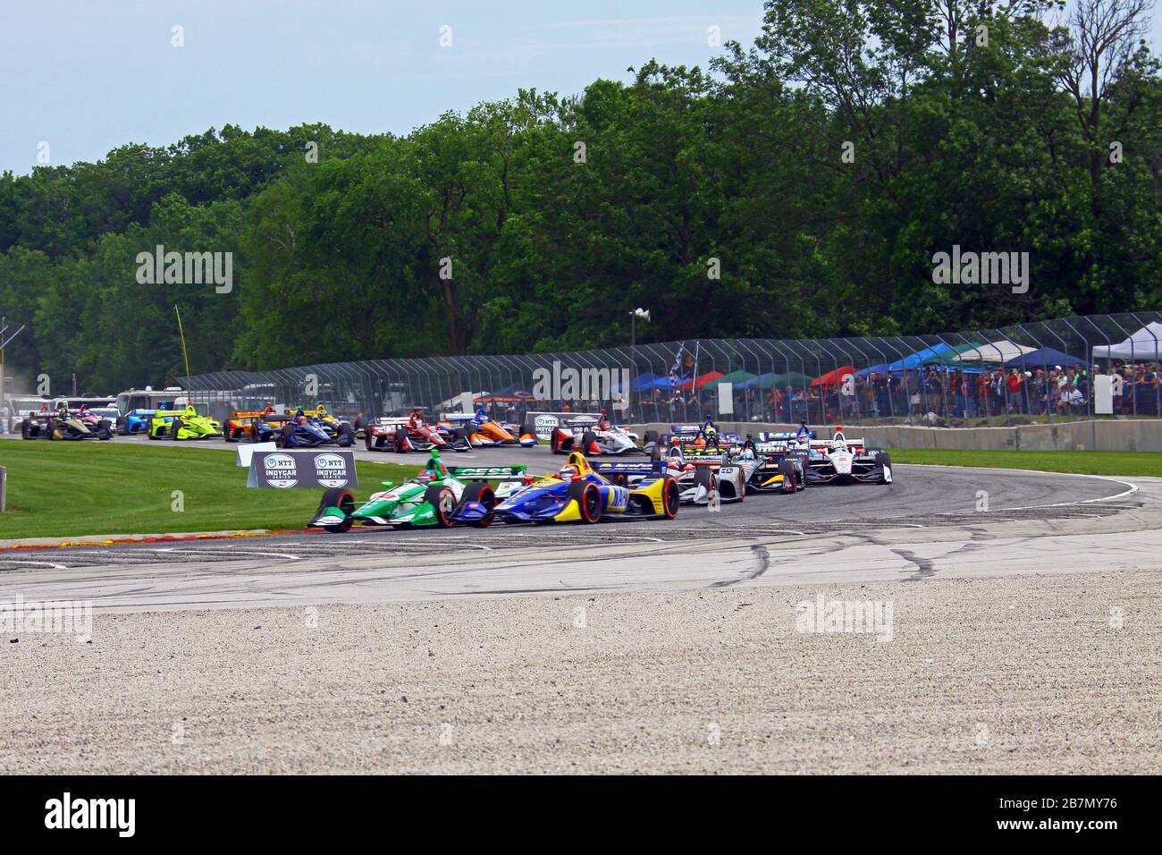 Elkhart Lake, Wisconsin- June 23, 2019: 88 Colton Herta, USA, Harding ...