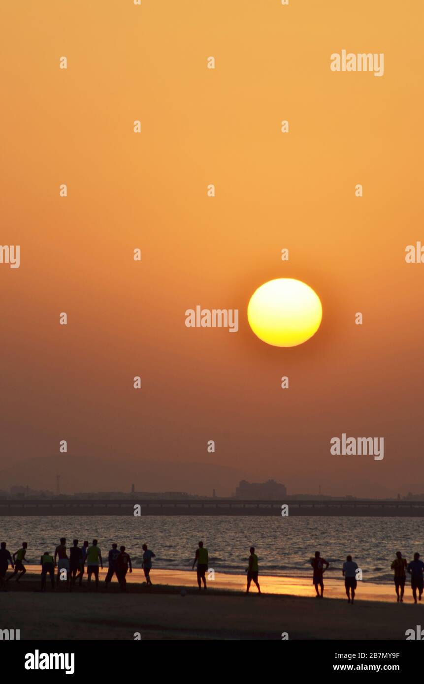 Oman sunset people hi-res stock photography and images - Alamy
